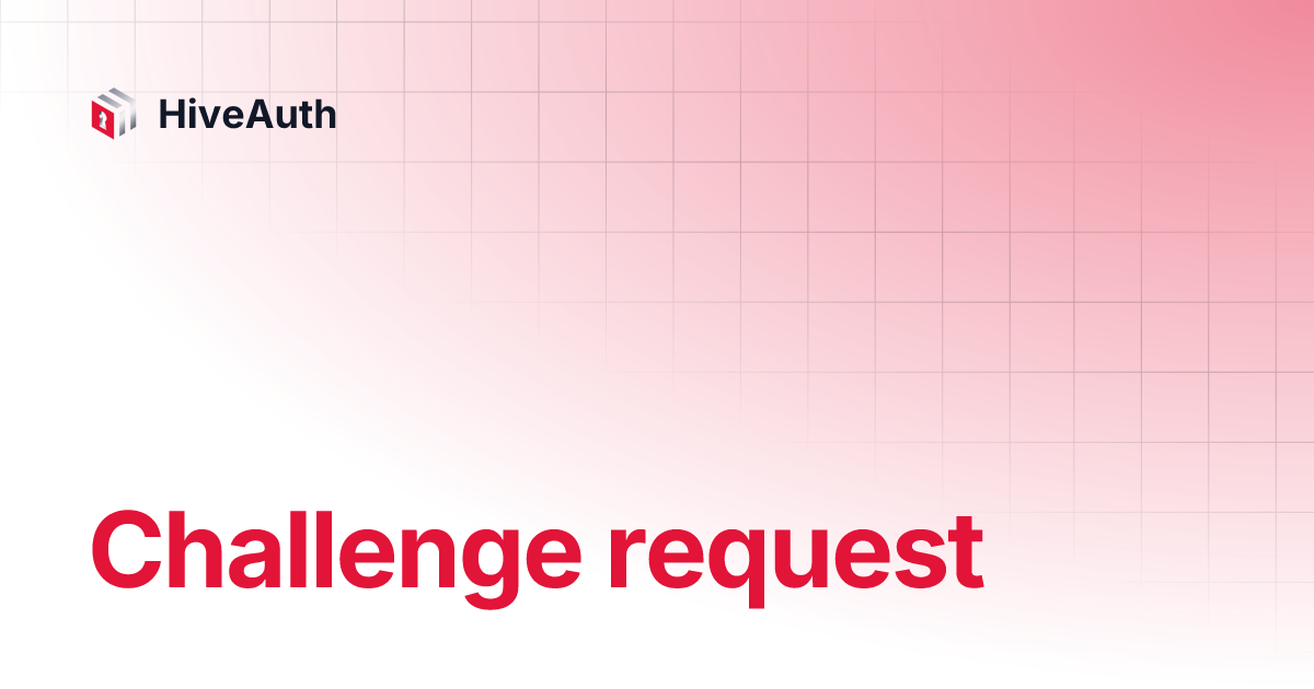 Challenge request | HiveAuth